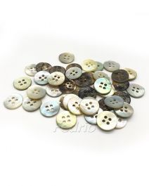 4-Hole Agoya Pearl Shell Buttons - Fedrio.com