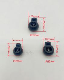 Ball Shape Spring Plastic Cord Lock - Fedrio.com